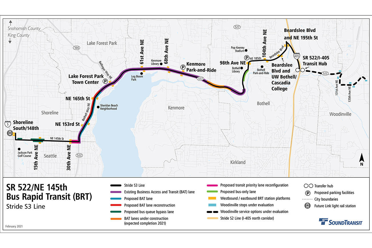 Online open house for SR 522/NE 145th Stride Bus Rapid Transit project ...