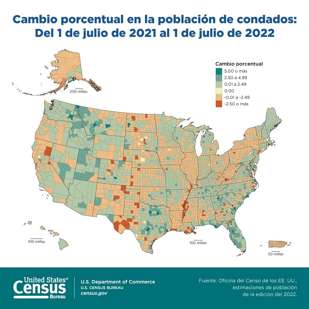 Repunta el crecimiento en los mayores condados del país en el 2022 | La ...